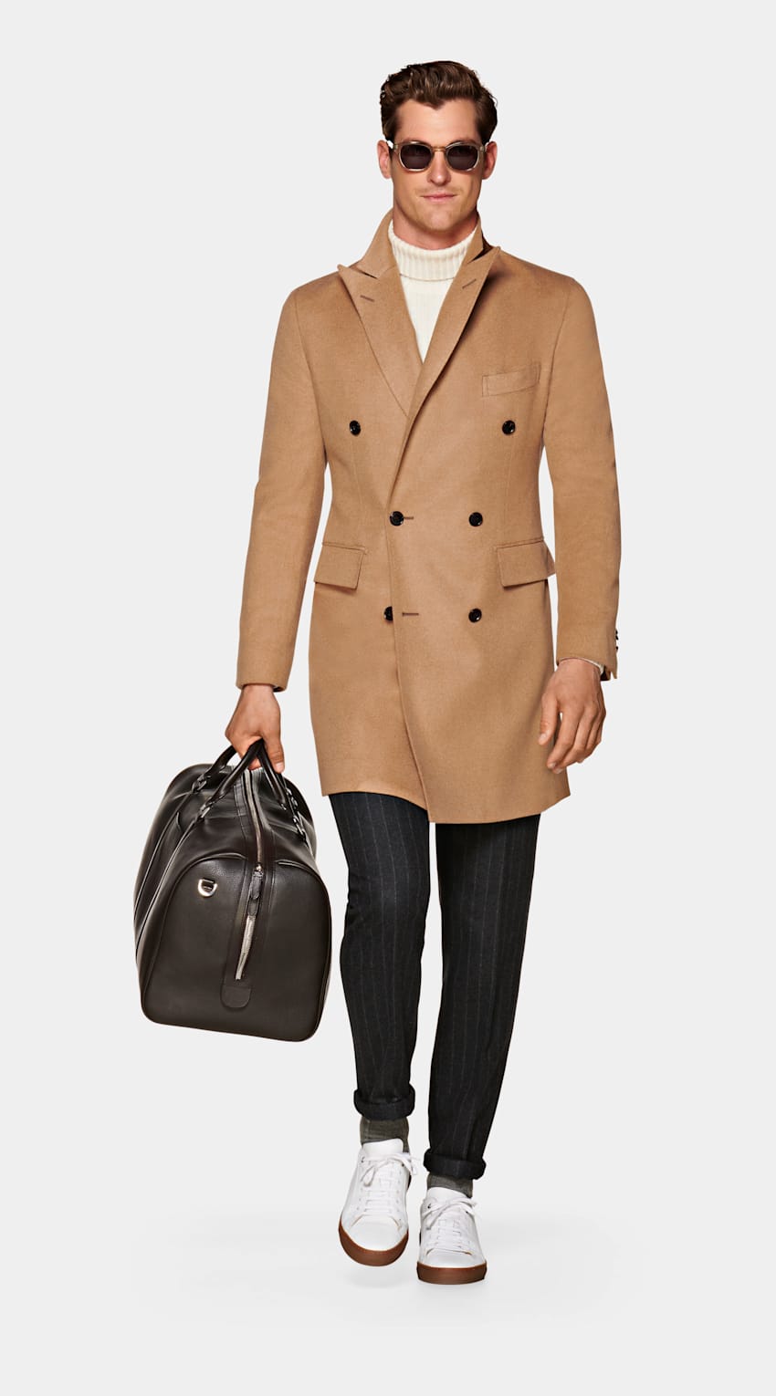 Camel Overcoat | Pure Camel | Suitsupply Online Store